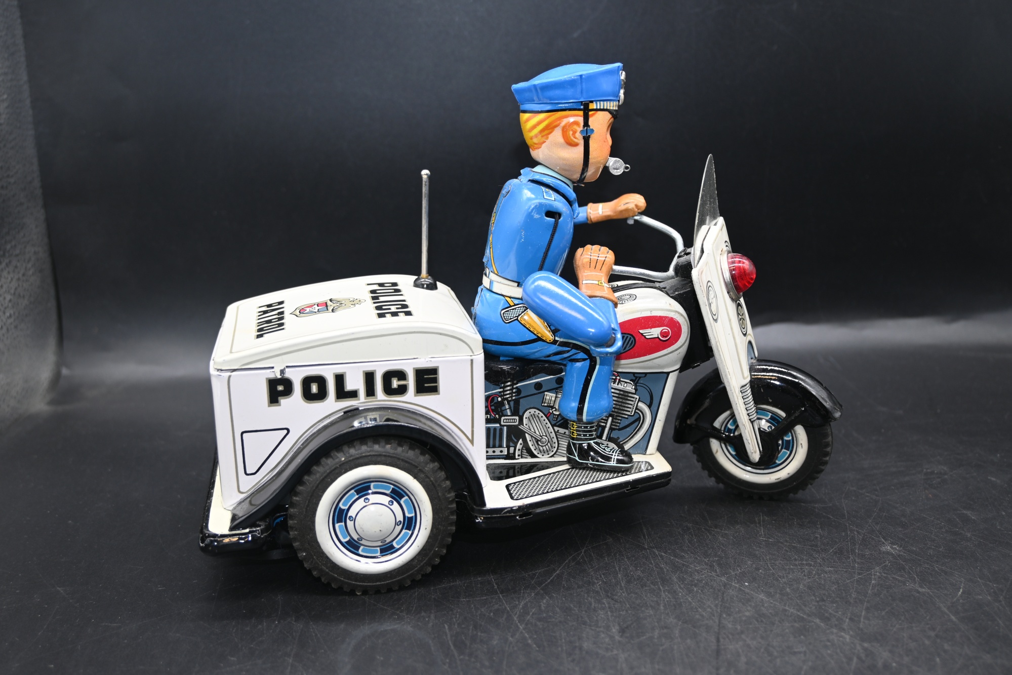 Leksak Polis motorcykel i mycket bra ski… | Auktion.se